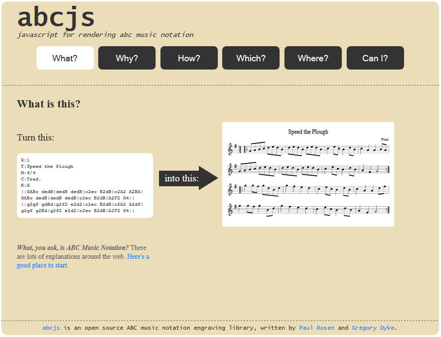 WordPress für Musiker: ABC-Notation im Blog