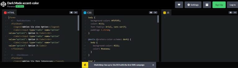 Wie Sie Ihre Website mit CSS an den Dark Mode anpassen